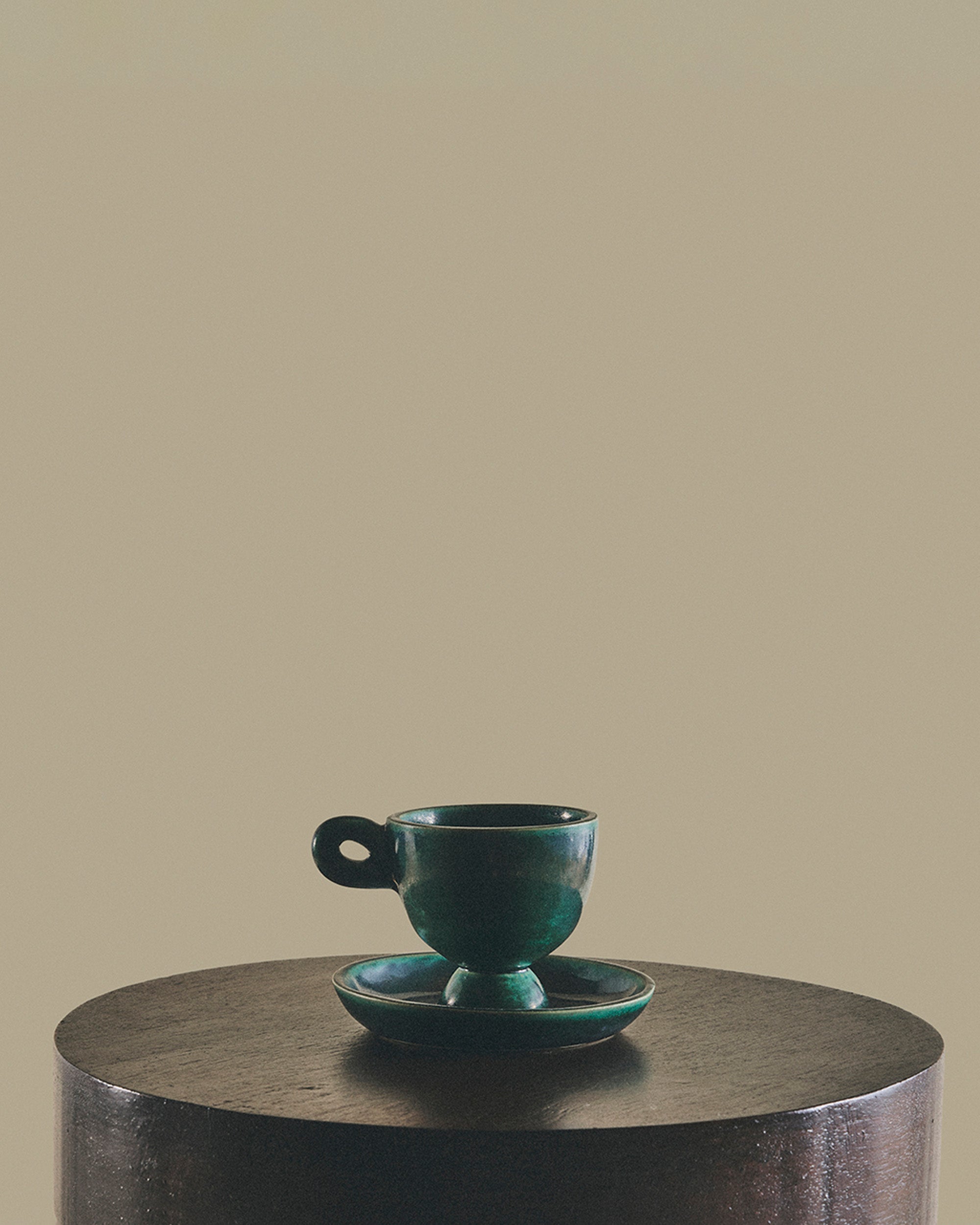 Quarters | Ceramic Espresso Cup with Saucer