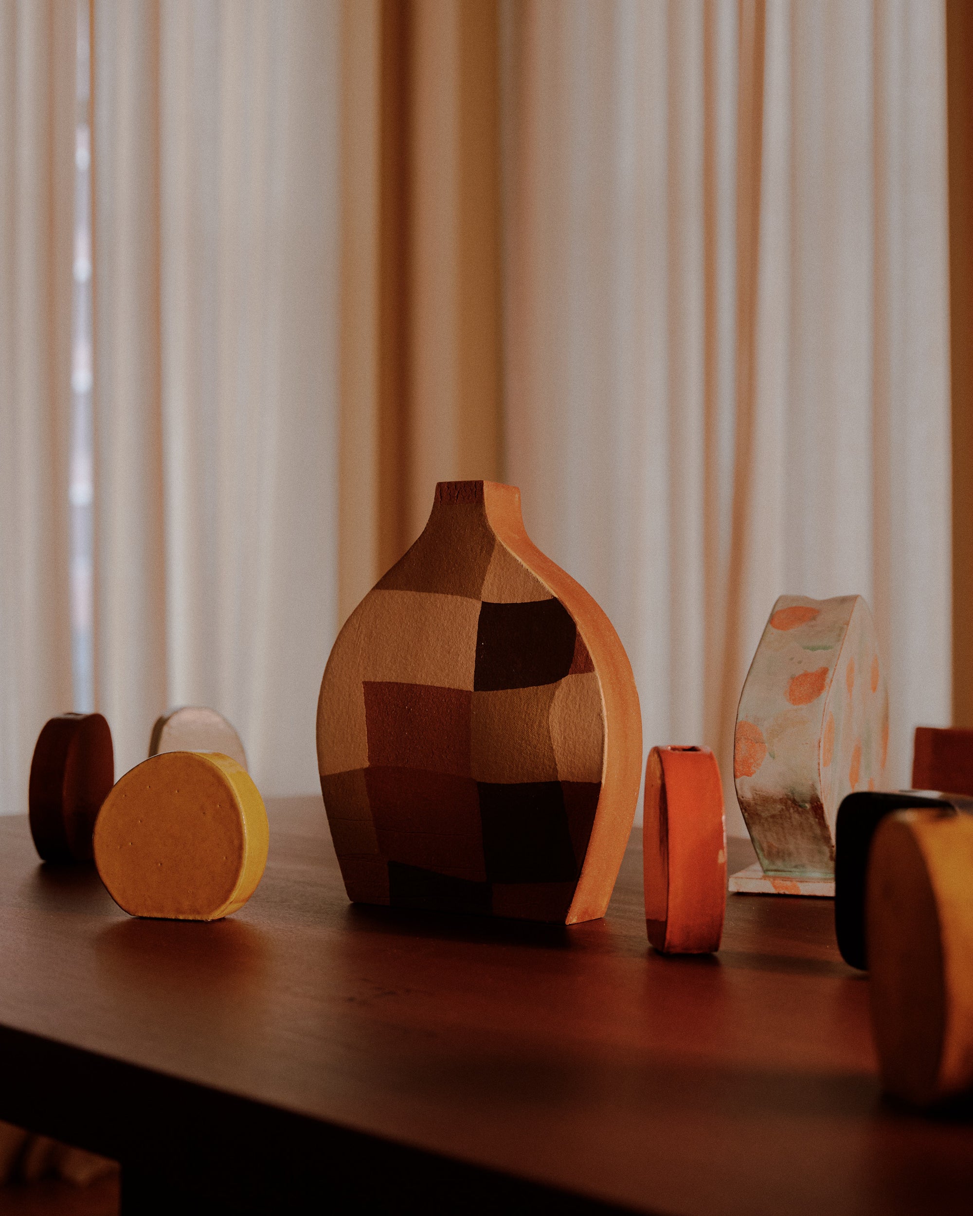 Quarters | Flat Circular Vase